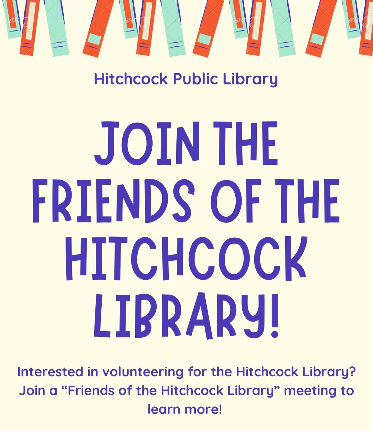 Friends of the Library Meeting — Genevieve Miller Hitchcock Public Library